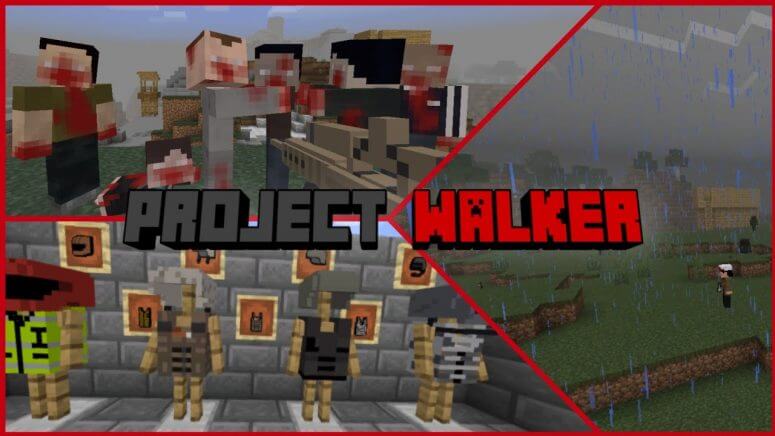 Скачать Project Walker - Проект Волкер для Майнкрафт ПЕ 1.18, 1.17